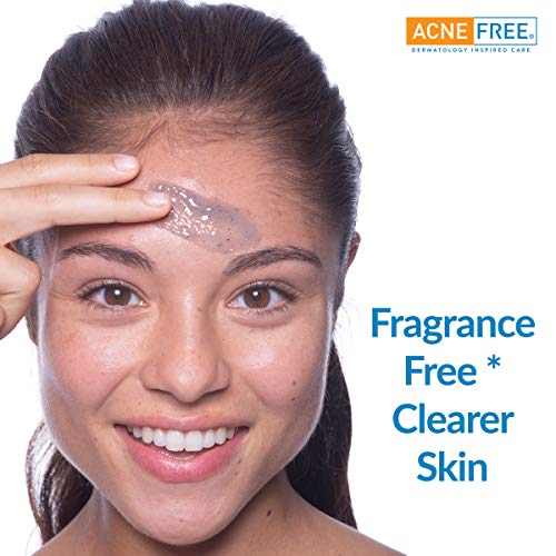 AcneFree Blackhead Removing Exfoliating Face Scrub with 2% Salicylic Acid and Charcoal Jojoba, 5 Ounce - Pack of 2