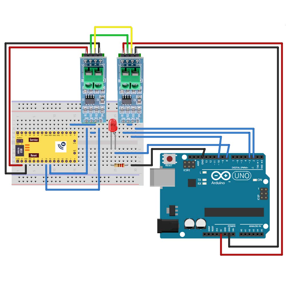 ANMBEST 10PCS MAX485 RS485 Transceiver Module TTL UART Serial to RS-485 Module for Arduino Raspberry Pi Industrial-Control