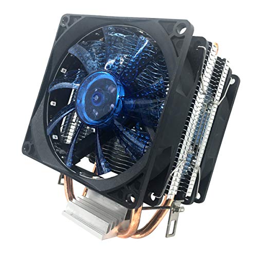 CPU Cooler Fan PC Heatsink, LED Fan Computer CPU Air Cooling Cooler Radiator
