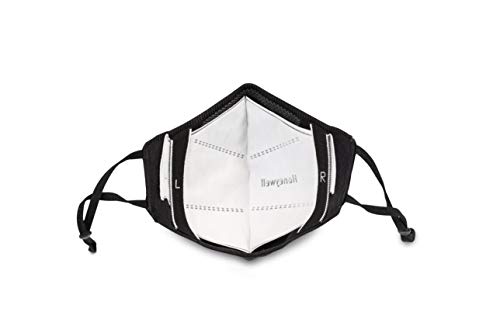 Honeywell Safety Dark Gray Dual Layer Face Cover with 8 Replaceable Inserts, Size M/L (RWS-50111)