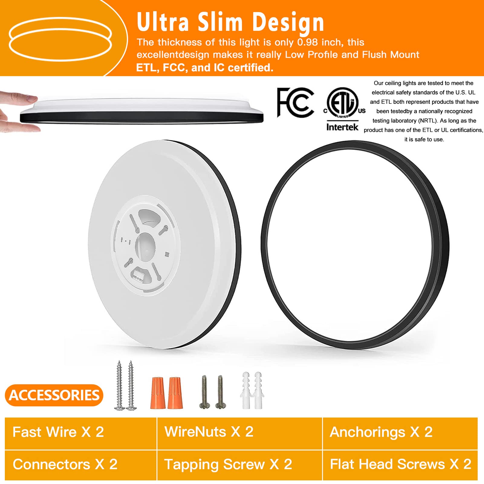 12Inch Led Flush Mount Ceiling Light,28W 3200LM Dimmable Light Fixture,Wall Switch Control 3000K/4000K/6500K Super Bright Ultra Thin Ceiling Light for Kitchen Living Room