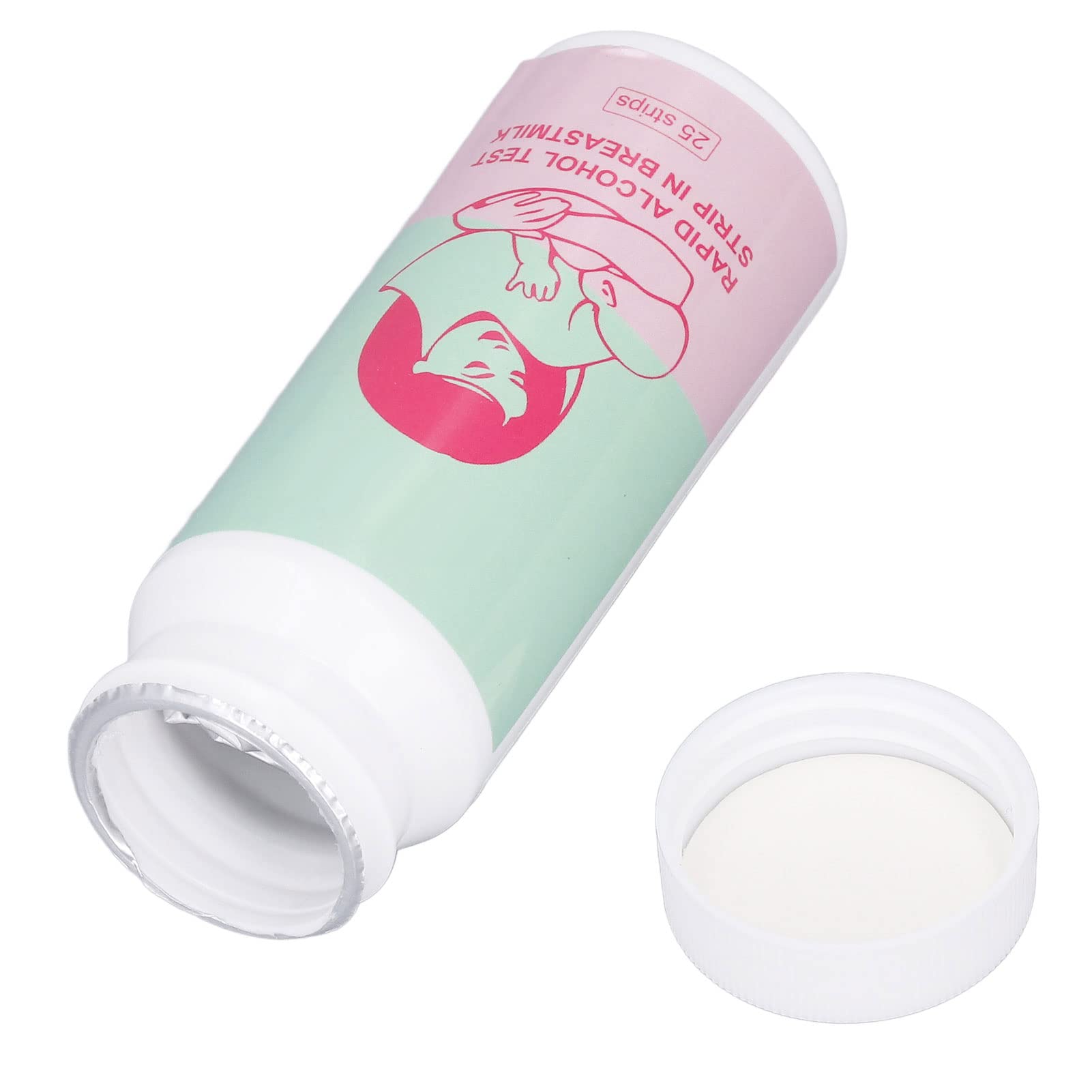 25pcs Breastmilk Test Strips Accurate Fast Detect with Bottle for Mother-Breastmilk Alcohol