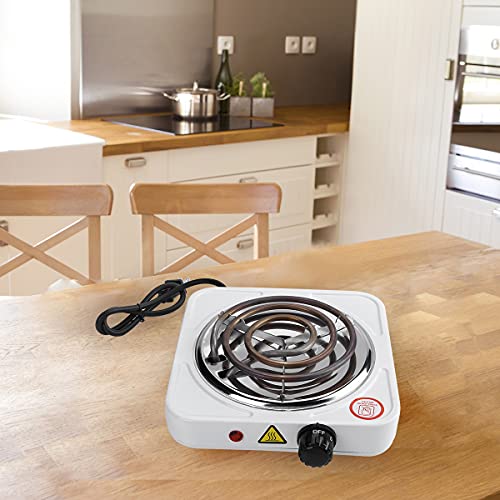 500W-1500W Portable Electric Single Burner Hot Plate Kitchen Stove Dorm Cooktop