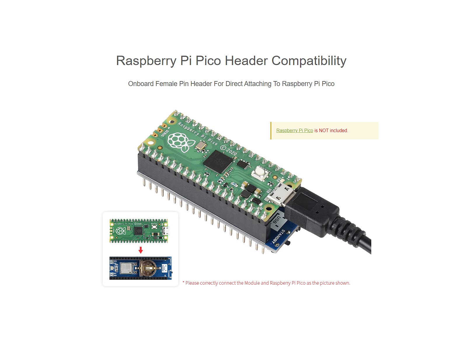 Waveshare L76B GNSS Module for Raspberry Pi Pico GPS/BDS/QZSS Support