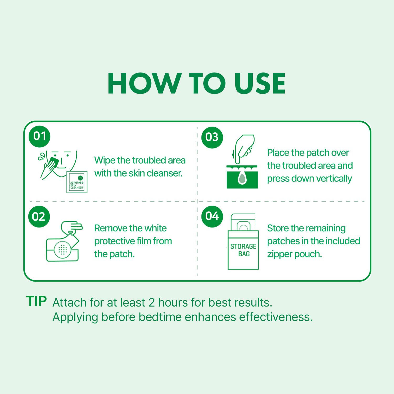 Acropass Trouble Care Microcone Acne Patch for Early Stage Pimple and Zits - Hydrocolloid, Niacimide Pimple Spot Treatment (6ct + 6 Tea Tree cleansers)