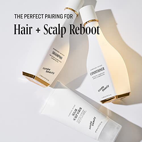 Cuvee Shampoo - 10 fl oz - Cleanses, Fortifies & Protects Hair - Includes Vitamin B & Panthenol - Champagne-Infused Formula with Resveratrol & Ceramides - Color Safe
