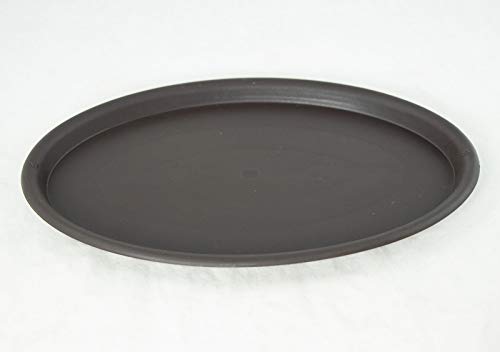 2 Oval Plastic Humidity/Drip Tray for Bonsai Tree 9"x 6.25"x 0.5" - Black