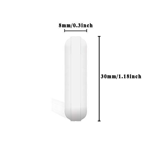 4 Pcs 30mm(1.18 inch) PTFE Magnetic Stirrer Mixer Stir Bar,White Color,Laboratory Bar,Stir Plate Bar,Stir Plate Magnet,Stir Rod Magnetic