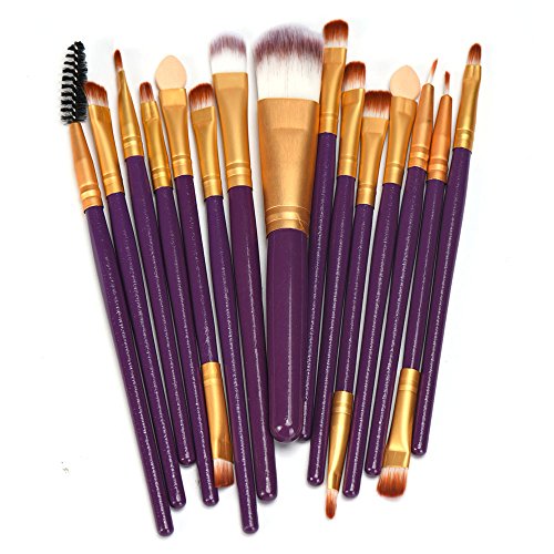 15pcs Makeup Brush Set tools Make-up Toiletry Kit Wool Make Up Brush Set Beauty Care
