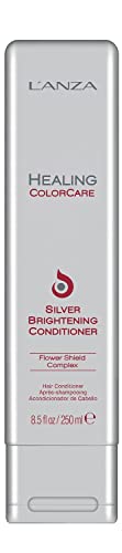 L'ANZA Healing ColorCare Silver Brightening Conditioner, for Silver, Gray, White, Blonde & Highlighted Hair, Boosts Shine and Brightness While Healing, Controls Unwanted Warm Tones