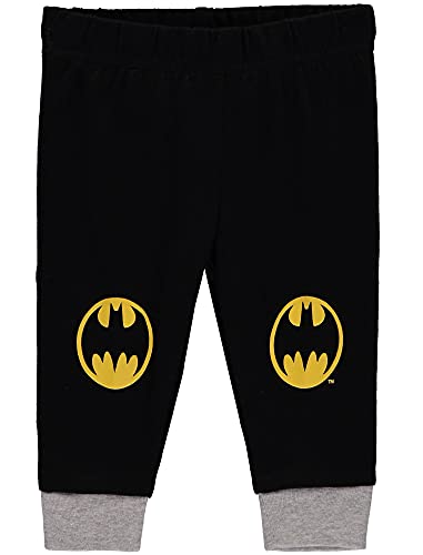 Batman Baby Boys 3 Piece Set Includes Bodysuit, Pants and a Zip-up Vest -0-3 months