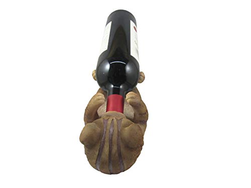 DWK Cat Wine Bottle Holder | Kitchen Countertop Decor | Wine Holders | Vineras para Poner Botellas en Casa | Red Wine Storage | Wine Accessories Storage -Scottish Fold Cat