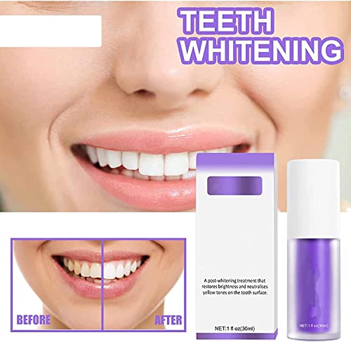 2PCS Purple Toothpaste for Teeth Whitening, Purple Toothpaste, Stain Removal Toothpaste, Whitening Toothpaste Sensitive Teeth, Purple Whitening Gel Remove Yellow Teeth and Teeth Stain