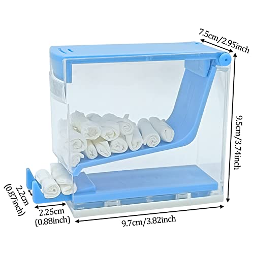 2 Pack Dental Cotton Roll Dispenser Holder Organizer Hygienic Cotton Roll Divider, Press-on Dental Cotton Rolls Holder and Dispenser with Nonslip Base