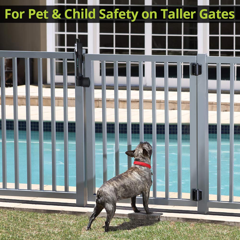 D&D Technologies ML3VPKAWT MagnaLatch Vertical Pull, Child & Pet Safety Magnetic Gate Latch and Lock, for Any Square Gate White