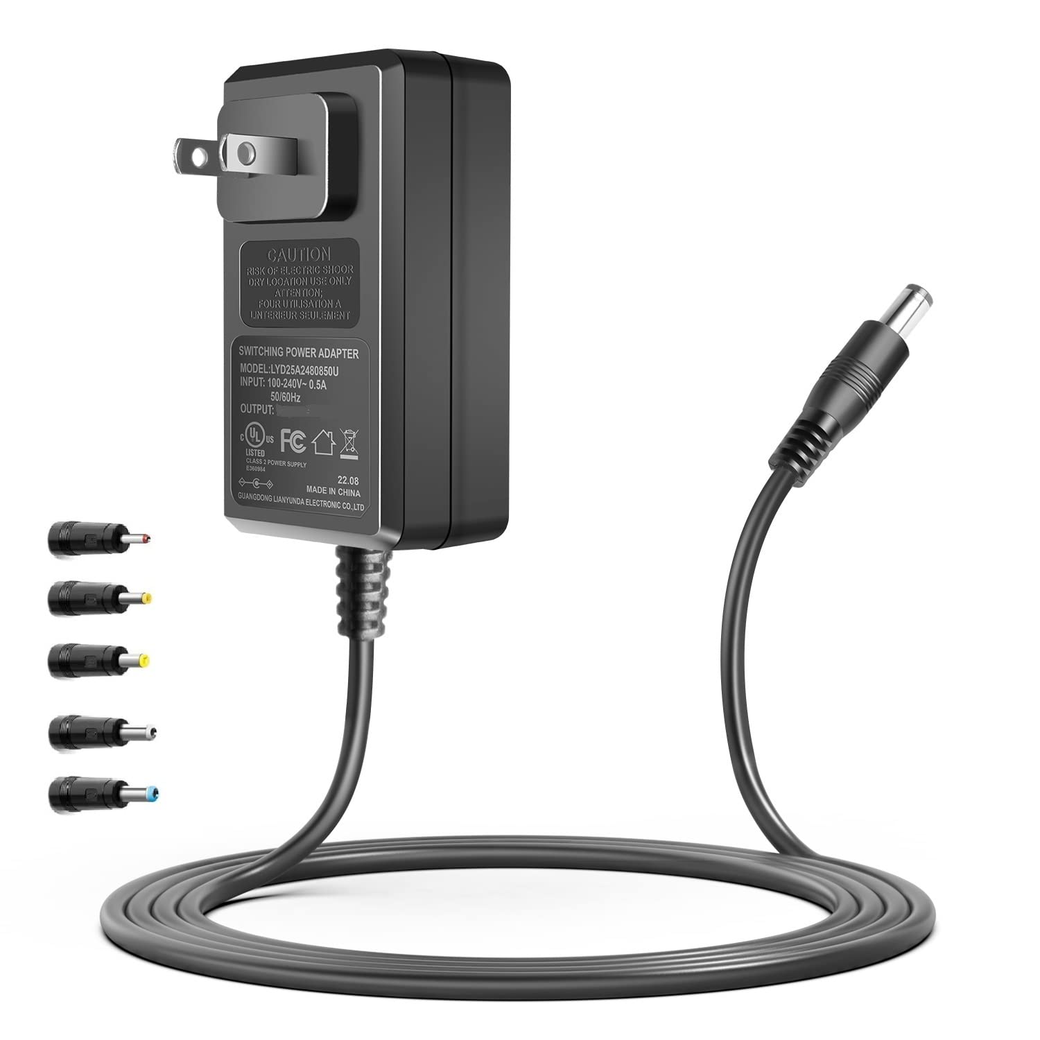 15V Universal Adapter for Theragun Mini G4, Theragun Prime, Mini-PKG-US Mini-PKG-AU Brookstone Shiatsu Massager, Car Jump Starter, Car Booster, Litter Robot, Compatible with AIMTOM SPS-155 Power Cord