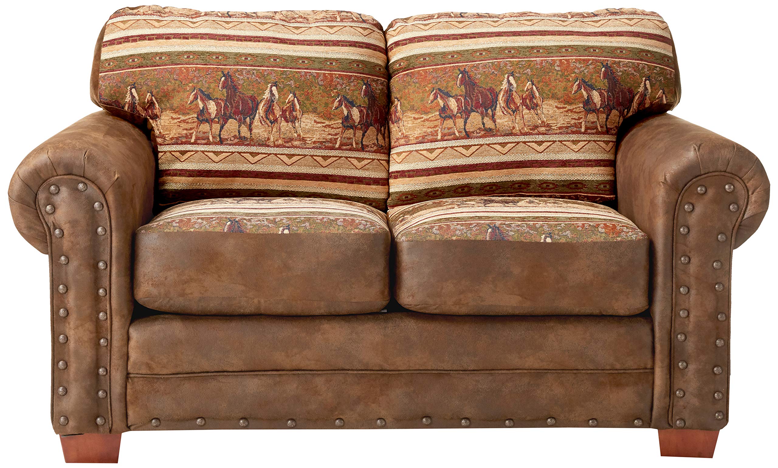 American Furniture Classics Wild Horses Love Seat