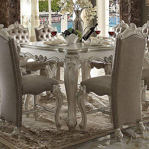 ACME FURNITURE Versailles Counter Height Table - 61150 - Bone White
