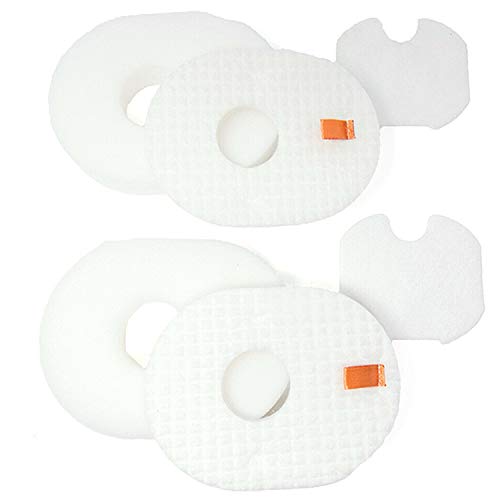 ConPus 2 Allergen 2 Foam 2 Felt Filters Kit Replacement for Shark Rocket Ultra-Light Vacuum HV292, HV300, HV300W, HV301, HV302, HV303, HV305, HV308, HV310, UV450 Part XFFV300