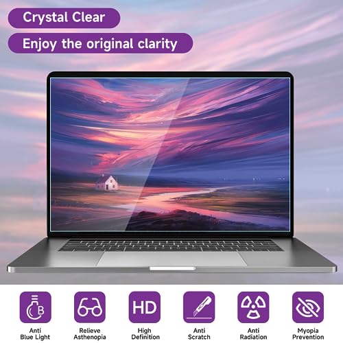 2 Pack 14 Inch Anti Blue Light Screen Protector for HP 14" Laptop/HP Pavilion 14/HP Chromebook 14/HP Stream 14/HP ProBook 14/Acer Chromebook 14/Acer Aspire 14/Acer Chromebook 314|514/Asus Chromebook C425/Asus VivoBook 14, Eye Protection Anti Glare Screen