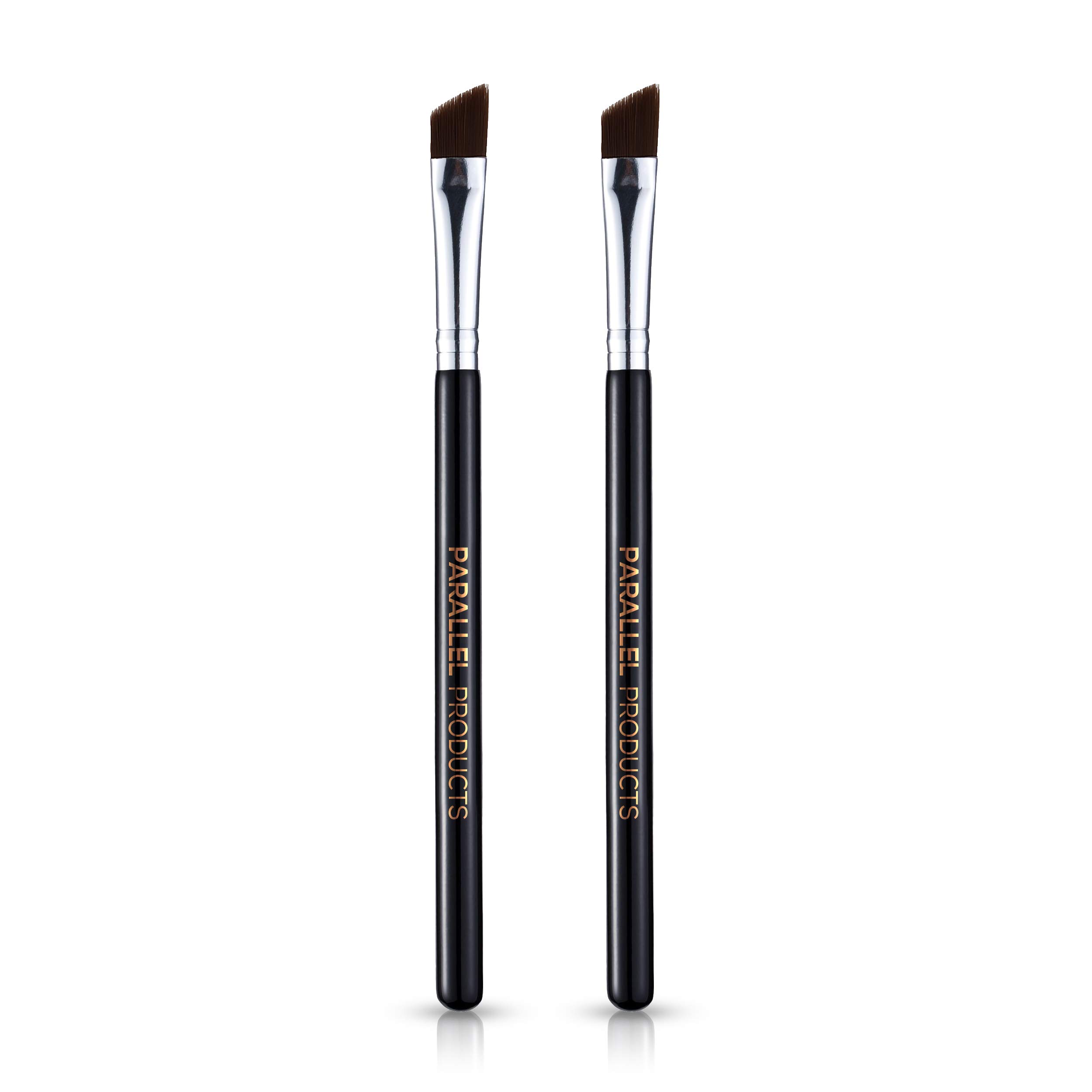 Parallel Products - The BROW Brush - (2 Pack) Premium Angled Eyebrow Brush for Powder, Henna, Cream, Tint, Makeup, Gel, Lamination and Wax