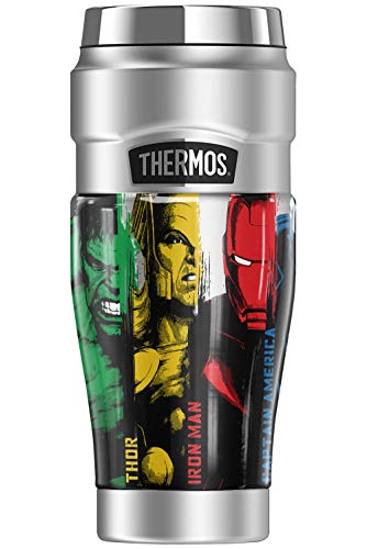 THERMOS MARVEL - Avengers Heroes STAINLESS KING Stainless Steel Travel Tumbler, Vacuum insulated & Double Wall, 16oz