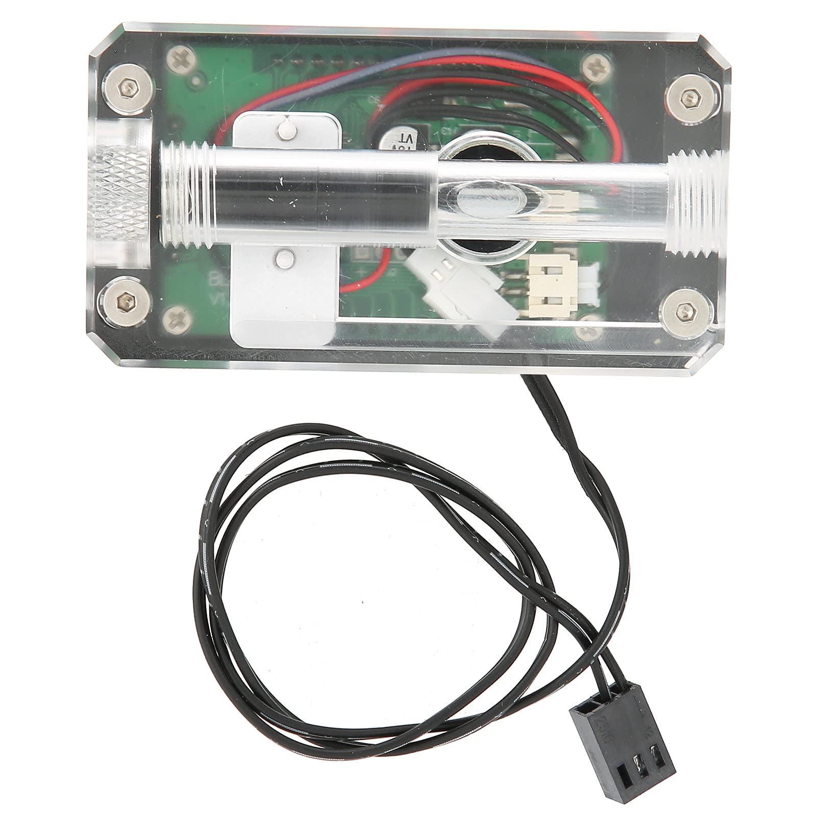 PC Water Cooling Thermometer, Smart LCD Speed Temperature Detect, PC G1/4 Thread Water Cooling System Temperature Meter for Computer Laptop