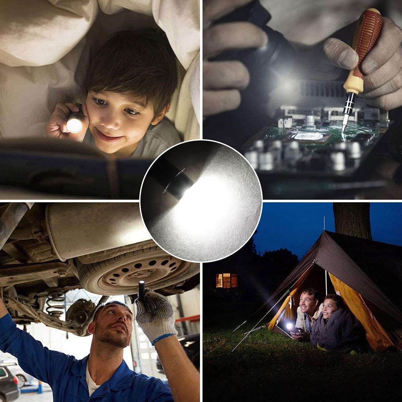 1PC P13.5S Mag Light LED Bulb 3-6 C&D Cells Torch Flashlight LED Converter 6V White 12V 3V 9V 18V White/Warm 24V 4.5V
