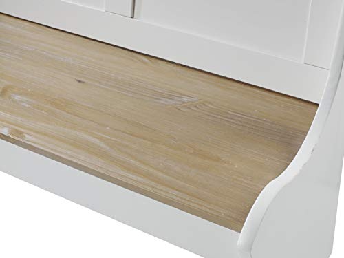 Linon Home Decor Sadie Antique White Nook