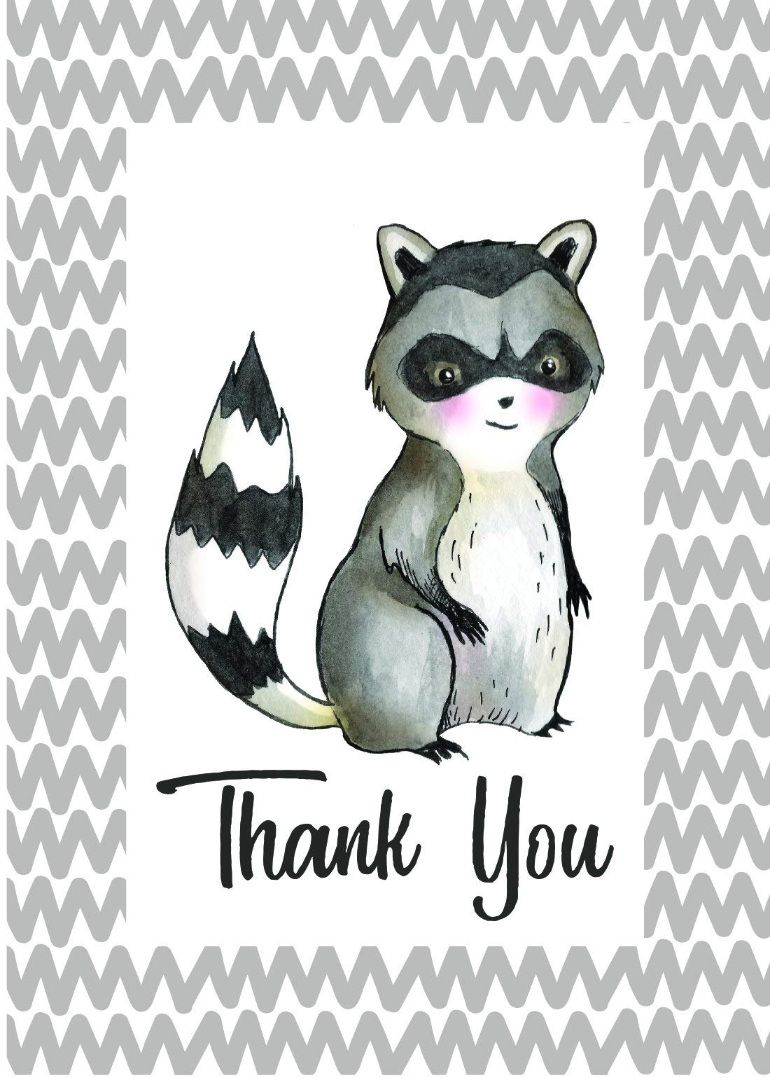 A Paper Smile Woodland Animal Thank You Cards Boxed Set 35 Note Cards