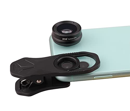 210° Fisheye Lens, Professional Cell Phone Lens for iPhone,Samsung,Pixel,BlackBerry,Ipad,Notebook,Etc,Fish Eye Lens