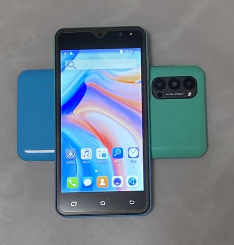 1G RAM 4G ROM,X11 aderroo Android Smartphone, 5.0-inch Screen,Front and Rear Cameras,Only Supports Dual SIM Card Frequency Band of 3GWCDMA:850/2100MHZ,Unlocked Cell Phone(Blue-Green)