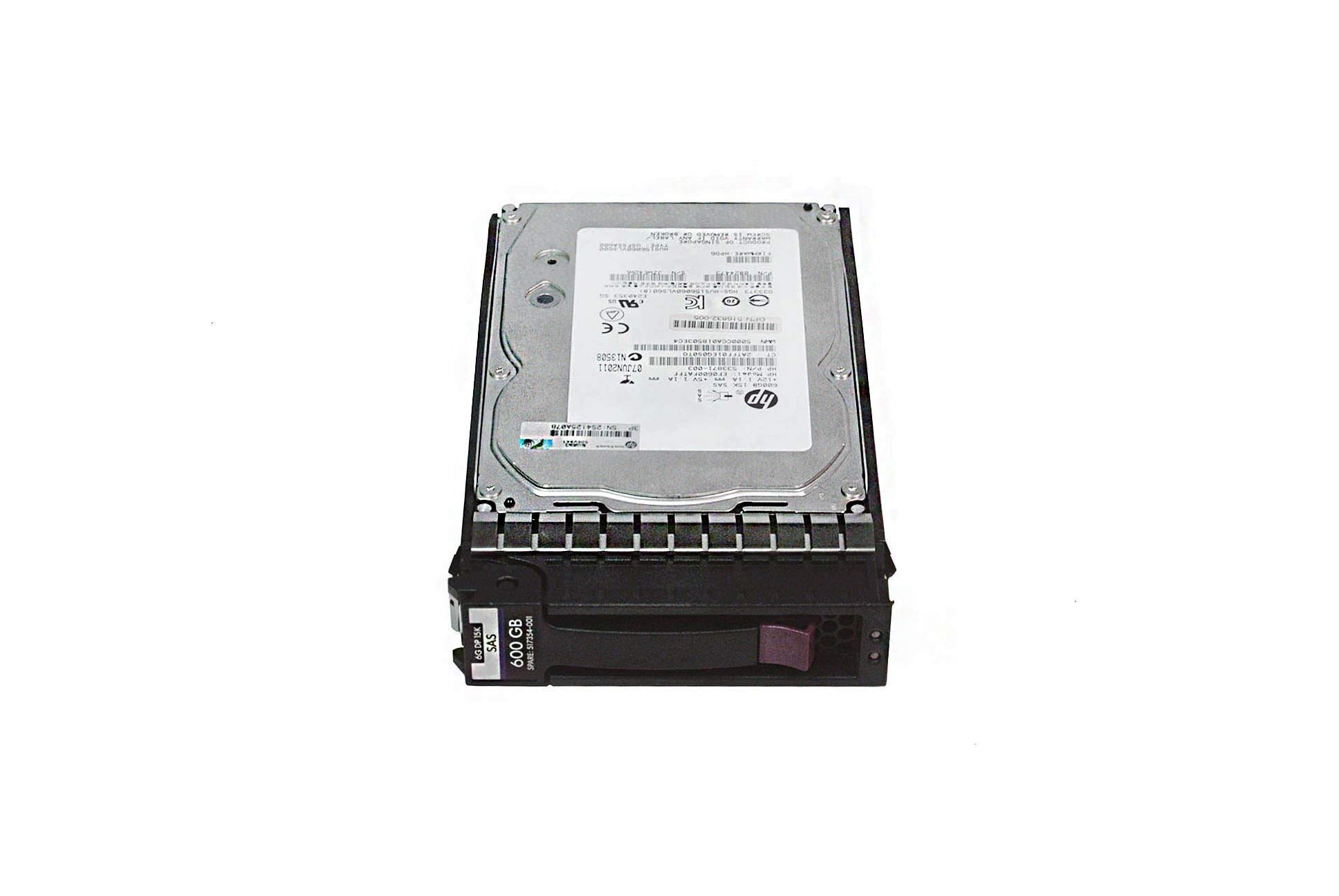 HP 600GB 6G SAS 15K 3.5in LFF Hot-Plug Hard Drive 517354-001 (Renewed)