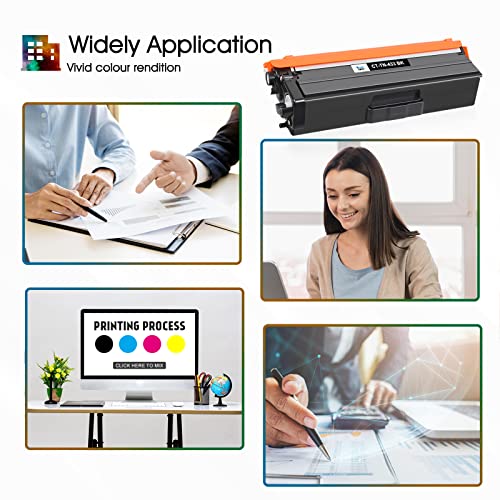 Cool Toner Compatible Toner Cartridge Replacement for Brother TN433 TN-433 TN431 for Brother HL-L8360Cdw MFC-L8900Cdw HL-L8260Cdw Printer Ink (Black Cyan Magenta Yellow, 5 Pack)