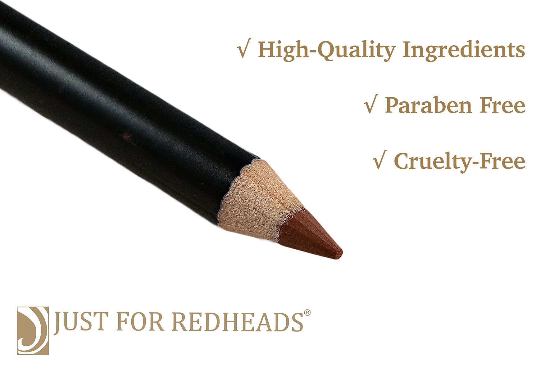 Just For Redheads Dream Brow Sticks - Eyebrow Pencil Matches Red Hair -Natural, Long-Lasting Makeup - Designed by a Redhead, for Redheads
