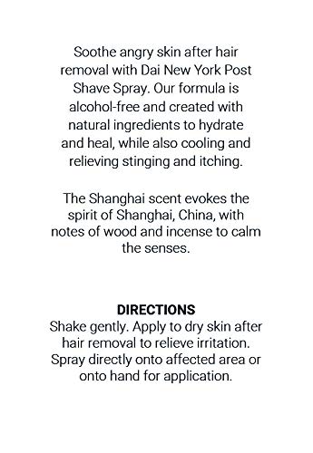 Dai New York Post Shave Spray, Natural Formula Alcohol-free After Shave Solution for Women and Men, 5 oz (Woody Incense Sent)