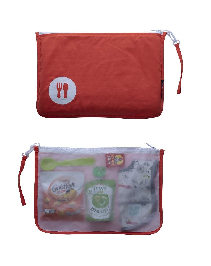 OYYO Diaper Bag Organizer Pouches a 5 pc Set. Machine Washable, Color Coded, Diaper pad and Wet Bag Included.