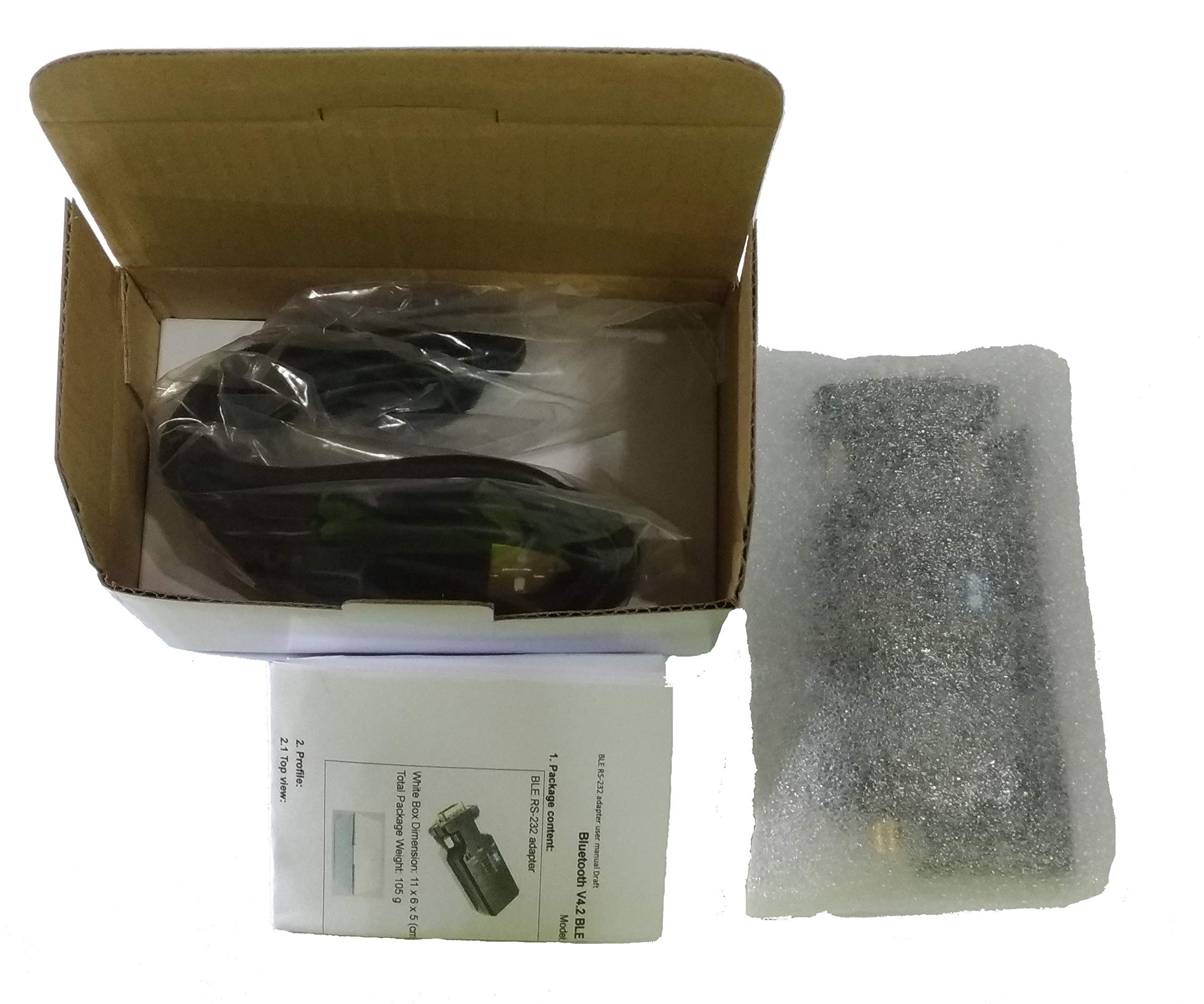 Gozens Bluetooth V4.2 BLE RS-232 Adapter External dipole Antenna for All OS Platform, iOS, Android, Windows or etc.