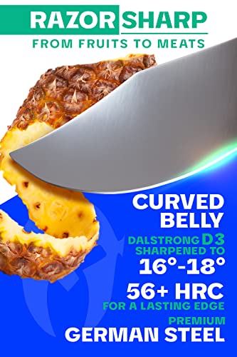 Dalstrong Barong Chef Knife - 7 inch - Gladiator Series Elite - Razor Sharp Kitchen Knife - Forged High Carbon German Steel - Full Tang - w/Sheath - NSF Certified