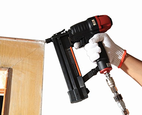 3PLUS HF509040SP 18 Gauge 2" Brad Nailer and 1/4-Inch Narrow Crown Stapler 2 in 1