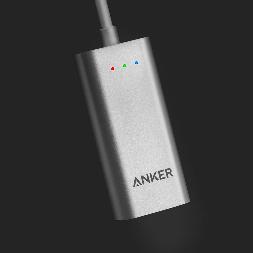 Anker USB 3.0 to Ethernet Adapter, USB 3.0 to Gigabit Ethernet Adapter, Aluminum Portable USB-A Adapter, Compatible with MacBook Pro 2015, MacBook Air 2017, and More