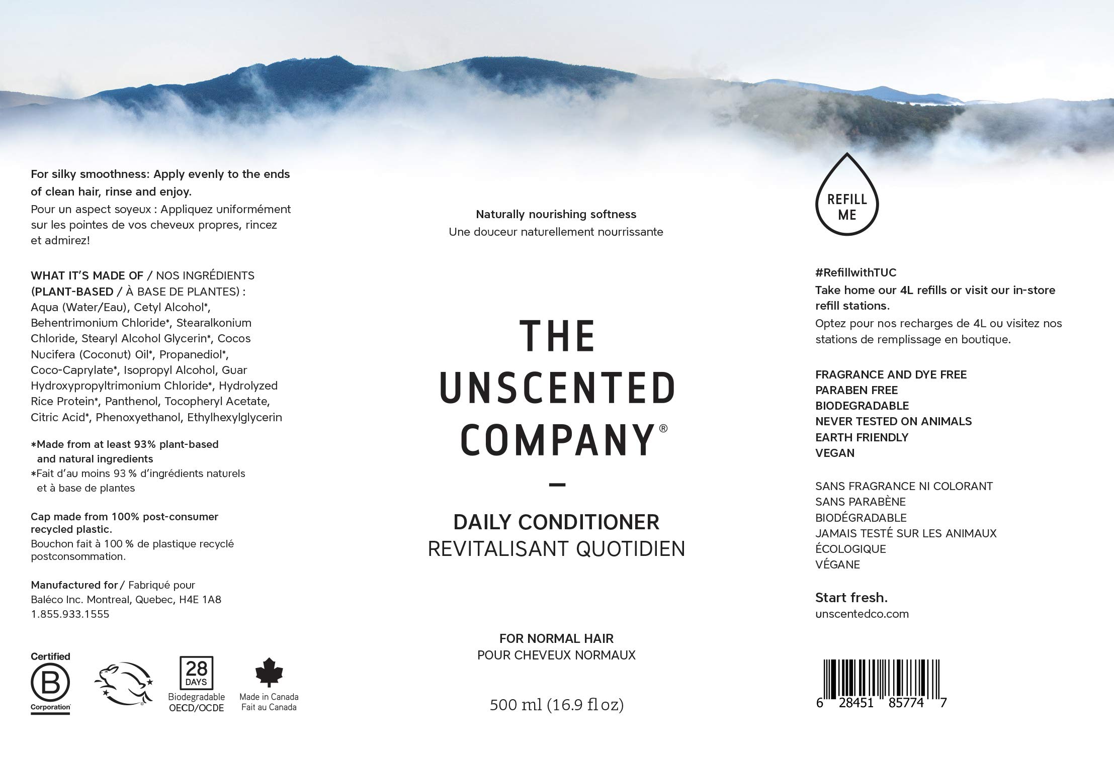 The Unscented Company Daily Conditioner, 500 ML