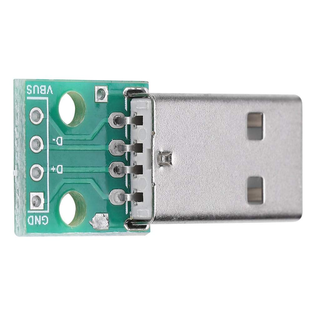 Akozon USB Type A to DIP Adapter Board, 4 Pins, Standard USB