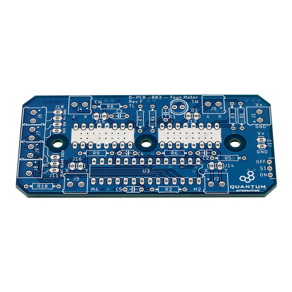 Quantum Four Motor Driver Soldering Projects DIY Electronics Kits with Online Documentation - Soldering Practice Kit for Learning Teaching, Compatible with Microcontrollers Like Arduino