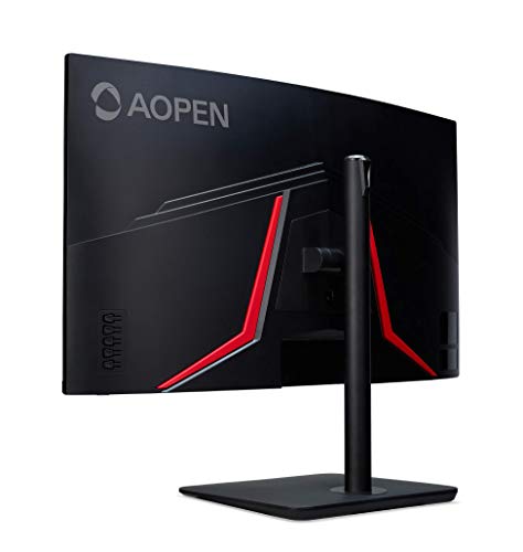 AOPEN by Acer 32HC5QR Zbmiiphx 31.5" 1500R Curved Full HD (1920 x 1080) VA Zero-Frame Gaming Monitor with Adaptive-Sync Technology, 240Hz, 1ms , (Display Port & 2 x HDMI 1.4 Ports), Black