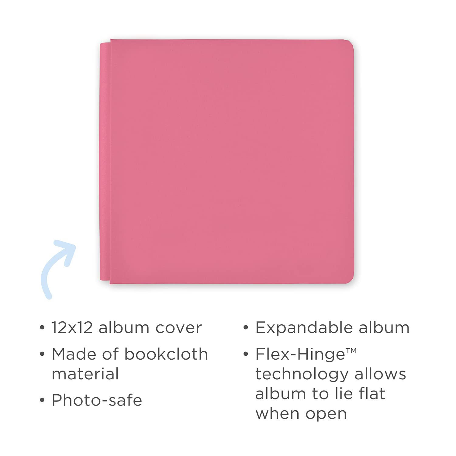 12x12 Passion Pink Blend & Bloom Album Book Cloth Cover by Creative Memories