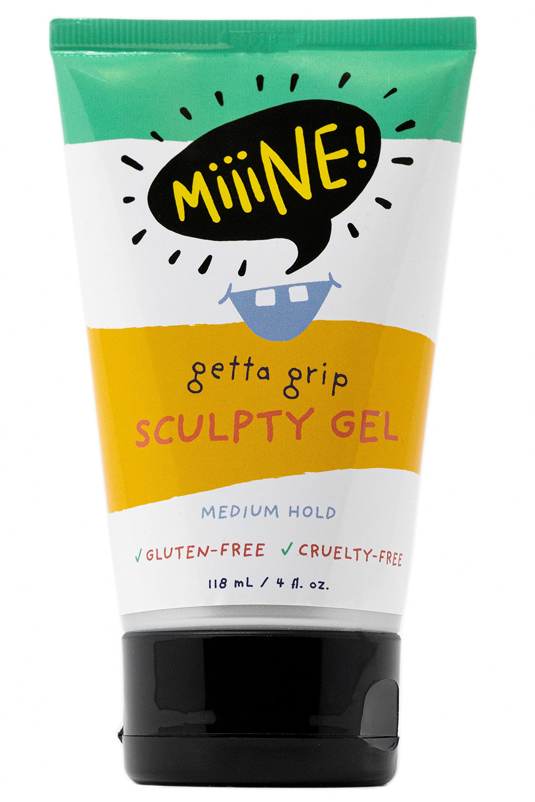 MiiiNE! Getta Grip Scultpty Gel 4oz | Medium-Strong Hold Kids Hair Gel for Boys - Styling Gel with Light Smell and No Flaking – Cruelty Free Hair Gel for Kids Made in USA | By Stylists For Kids