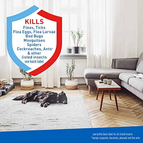 Adams Flea & Tick Home Spray, Kills Fleas, Flea Eggs, Flea Larvae, Bed Bugs, Ticks, Ants, Cockroaches, Spiders, Mosquitoes And Many Other Listed Nuisance Pests In The Home, 24 Fl Oz