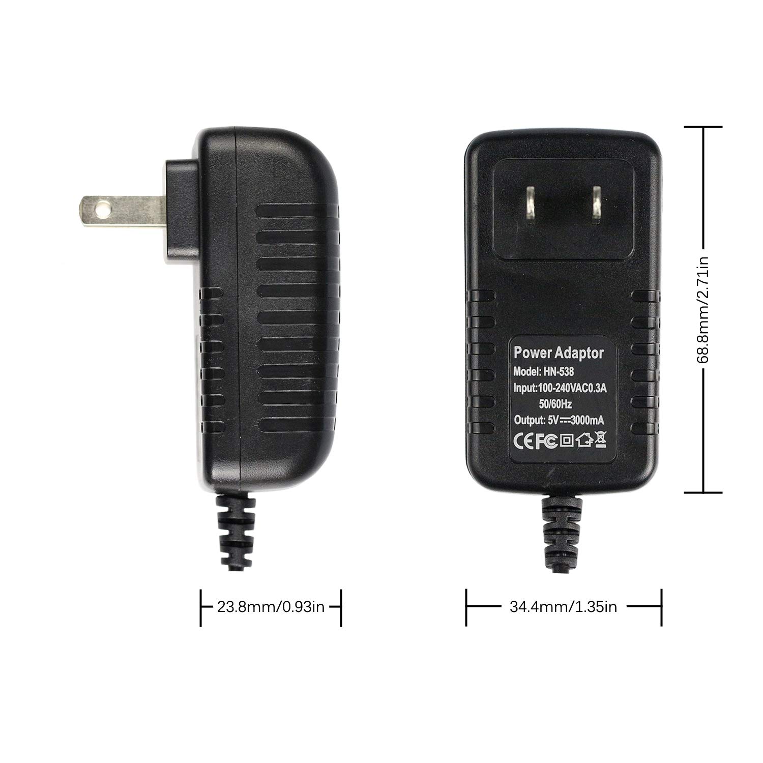 5V 3A USB Type C Power Supply Adapter with ON/Off Switch for Raspberry Pi 4 Model B (1G,2G,3G)