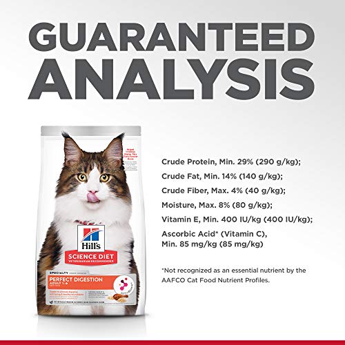 Hill's Science Diet Adult Cat Dry Perfect Digestion, Chicken, Brown Rice, & Whole Oats Recipe, 3.5 lb. Bag
